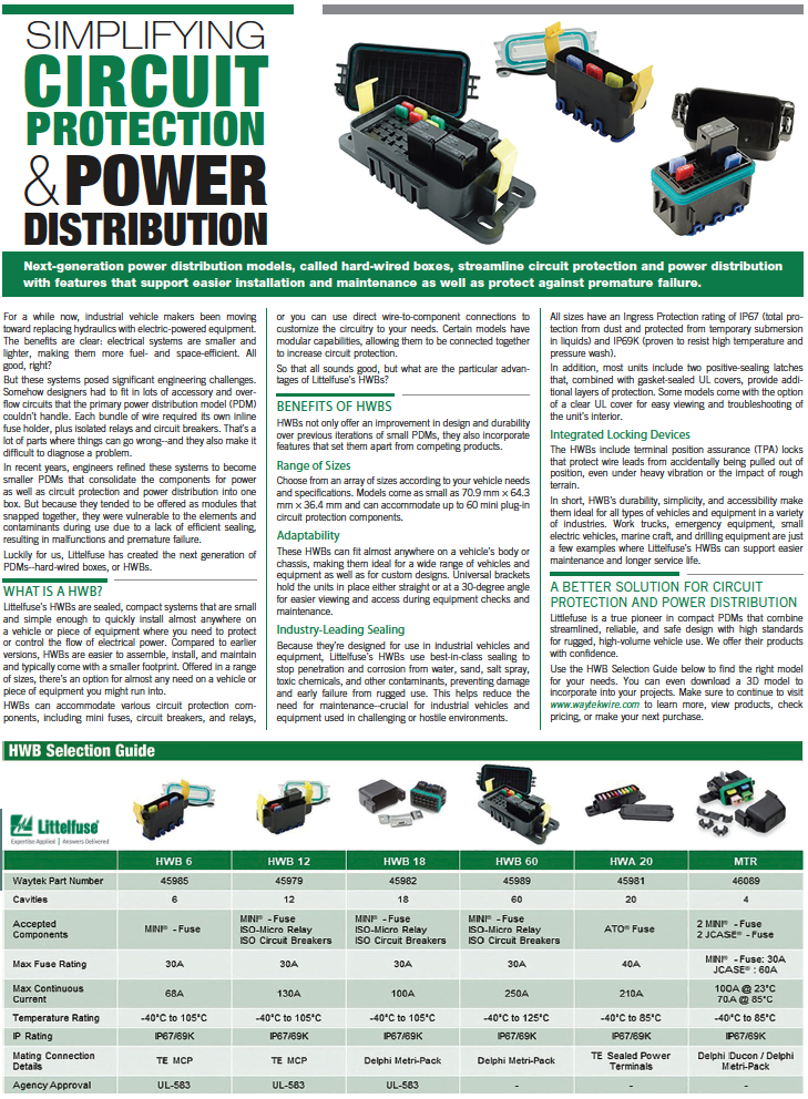 Power Distribution Resources | Waytek